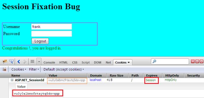 Session Fixation Vulnerability Detection in ASP.Net Session Fixation Vulnerability Detection in ASP.Net